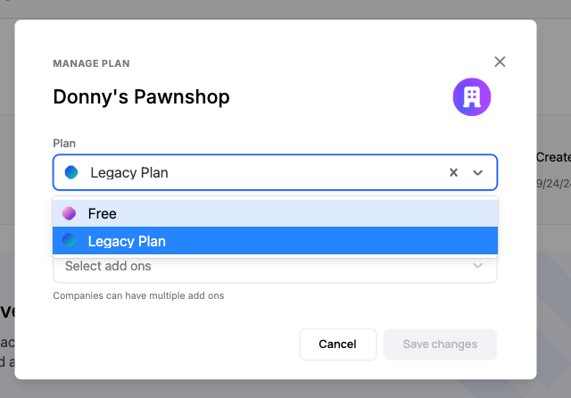 Managing Company Plans | SchematicHQ