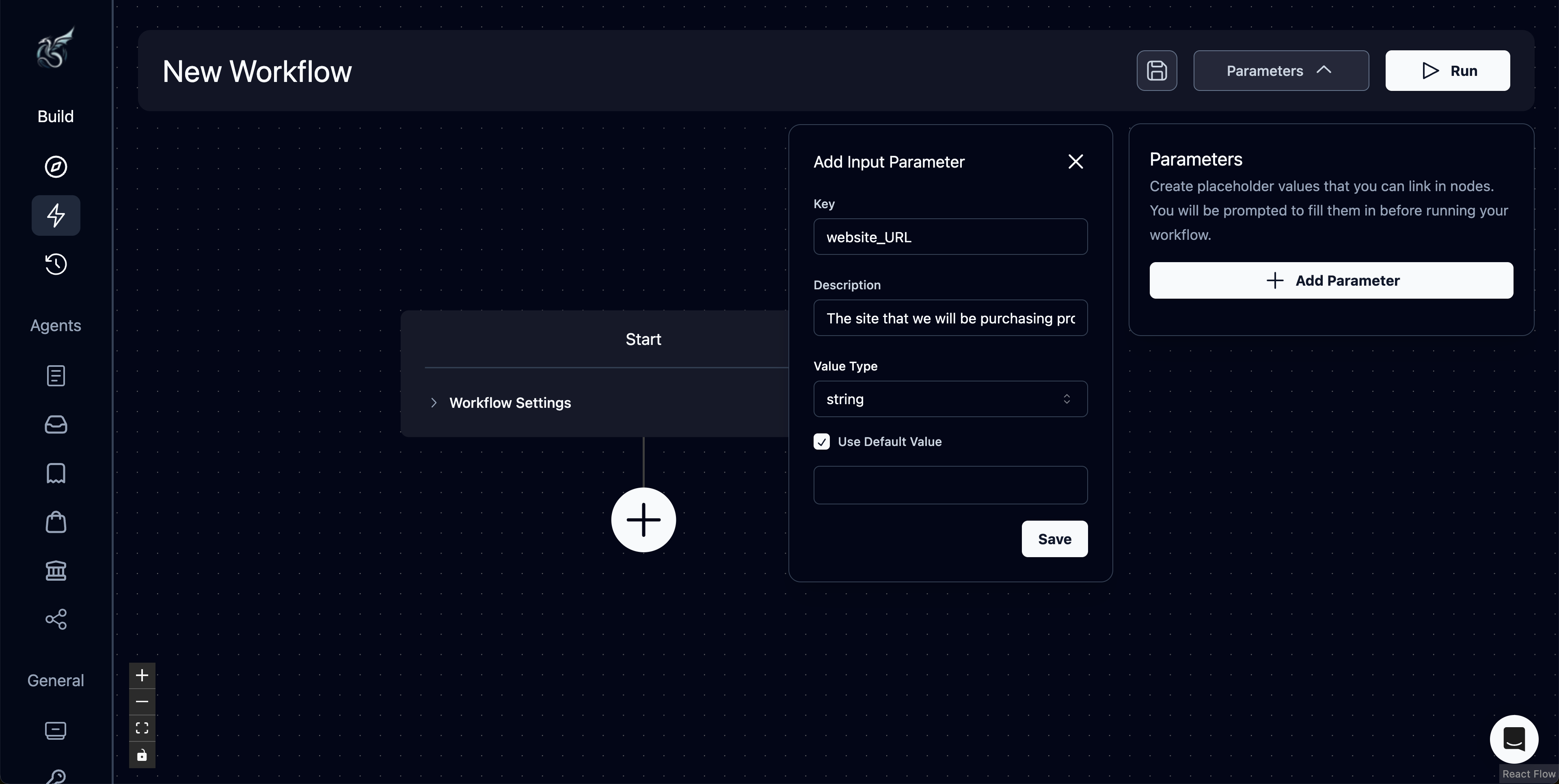 Workflow Parameters | Skyvern