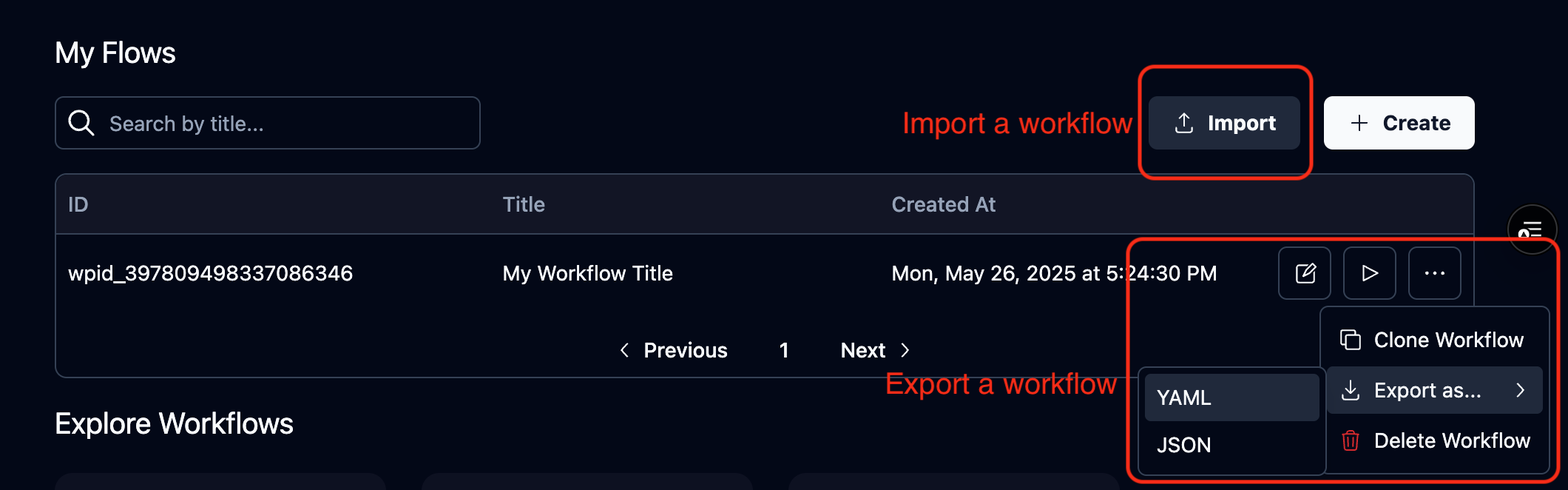 Manage Workflows | Skyvern