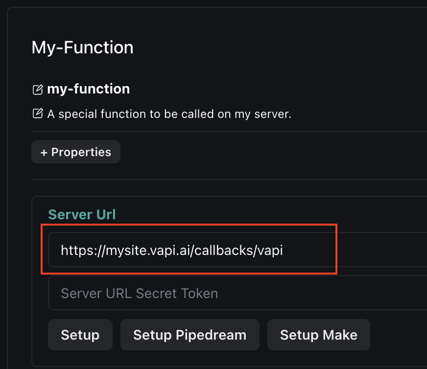 Setting Server URLs
