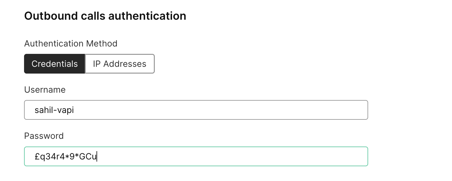 Telnyx SIP integration | Vapi