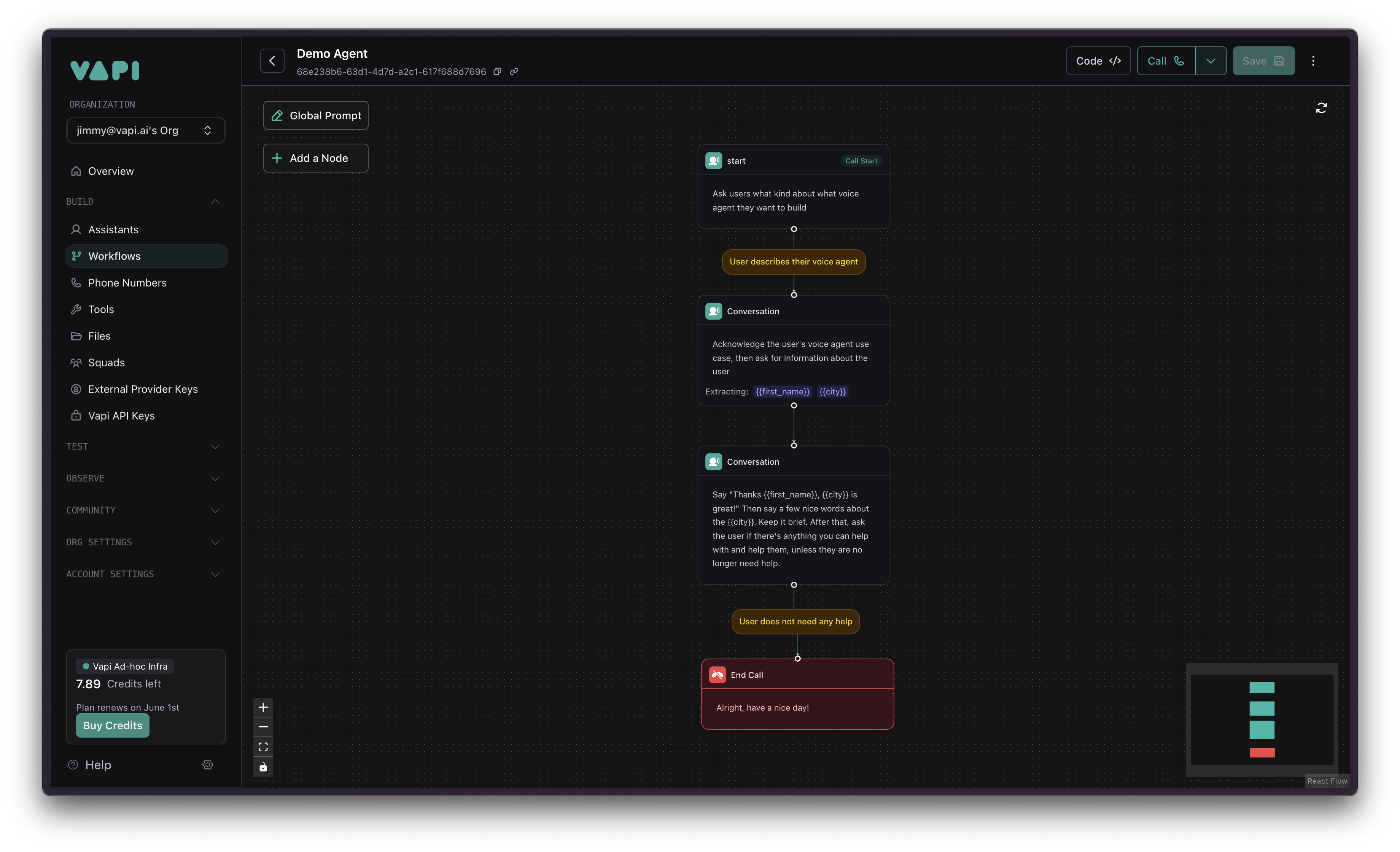 Workflows overview | Vapi