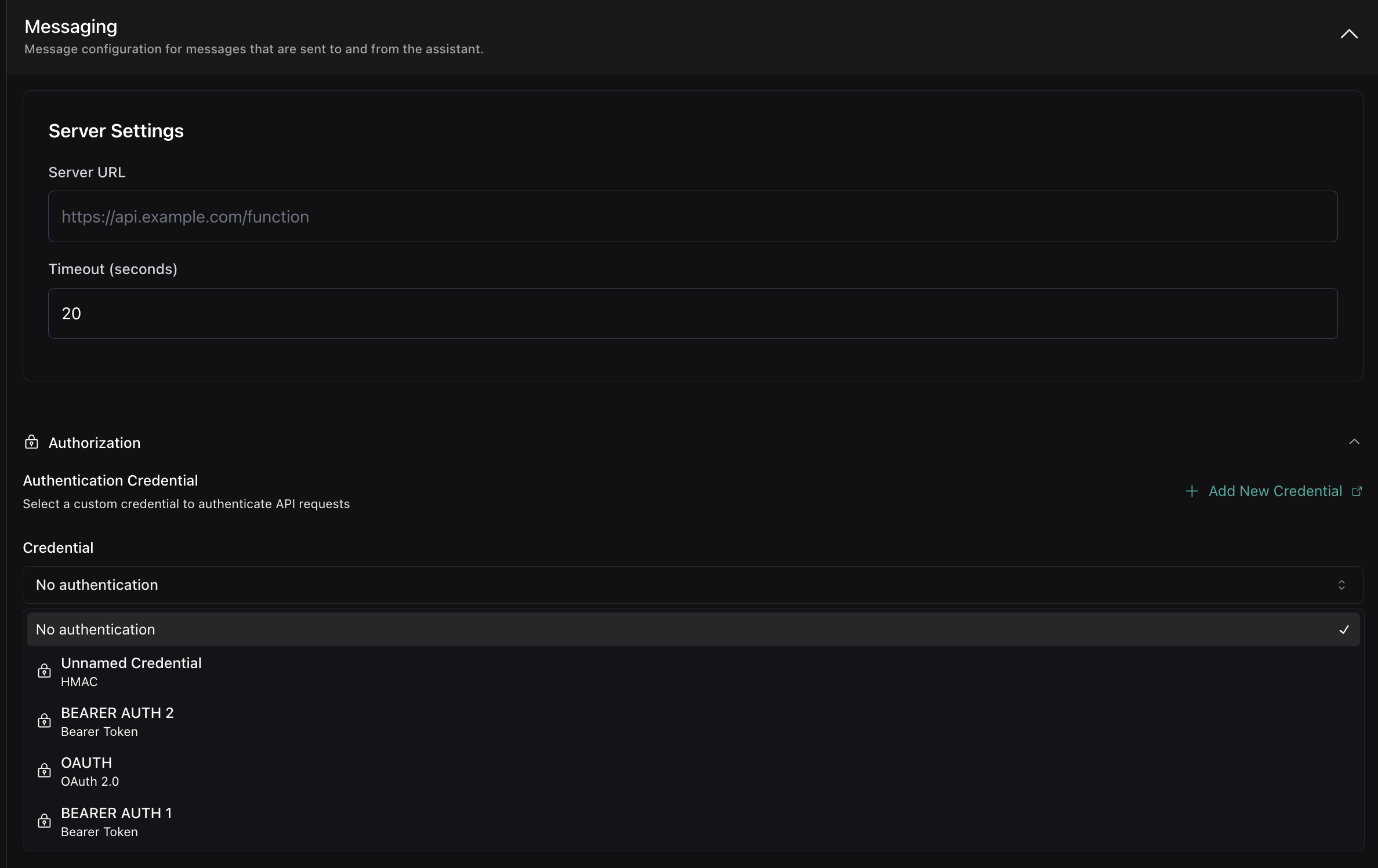 Server authentication | Vapi