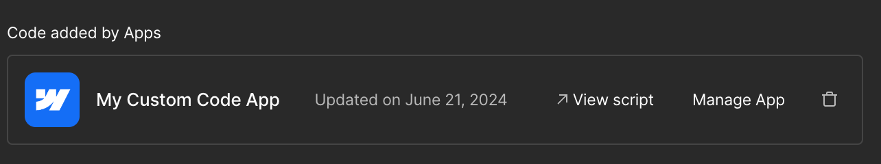 Working with Custom Code | Webflow Developer Documentation