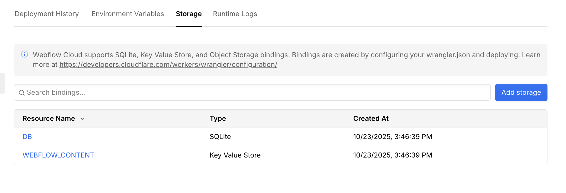 Add a SQLite database to your app | Webflow Developer Documentation