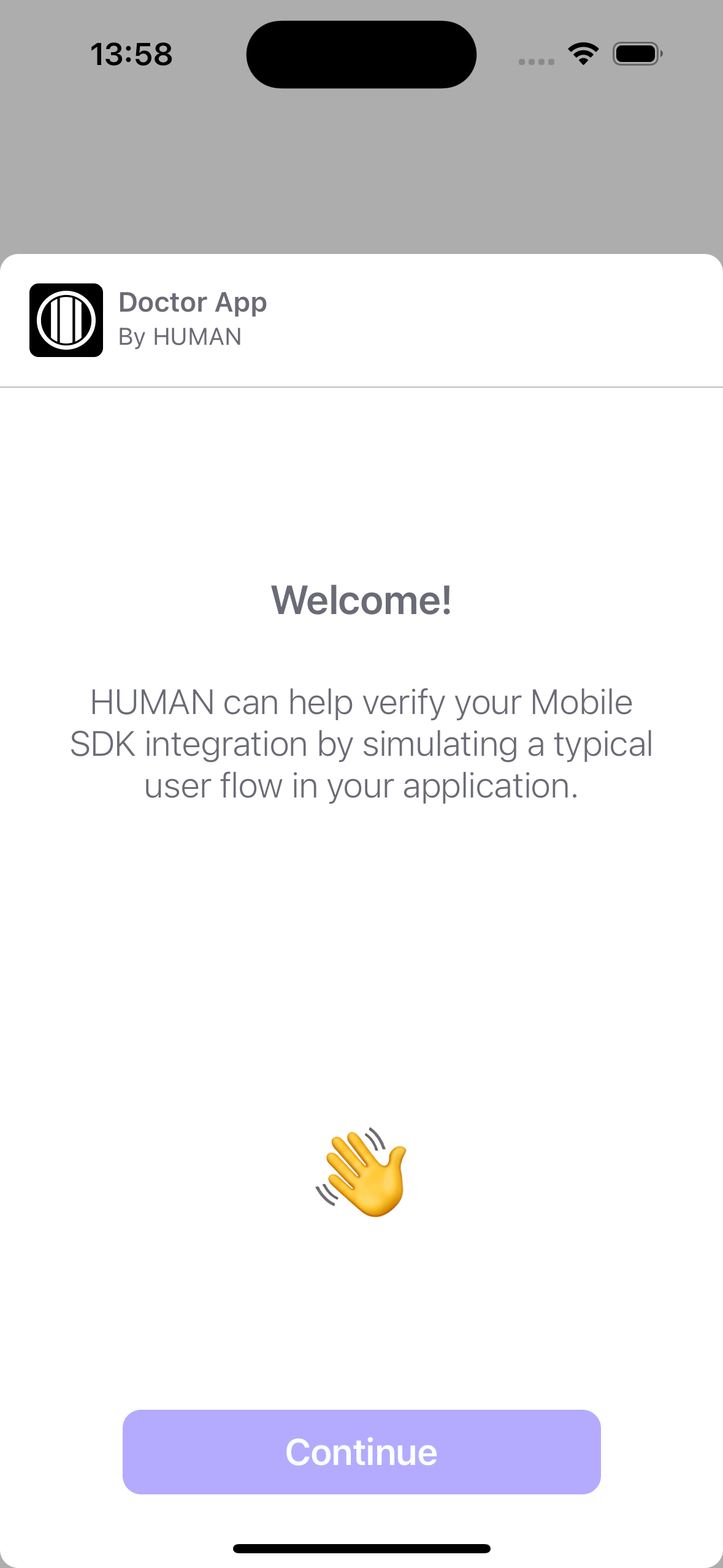 How to Verify the SDK Integration in Your App | HUMAN Documentation