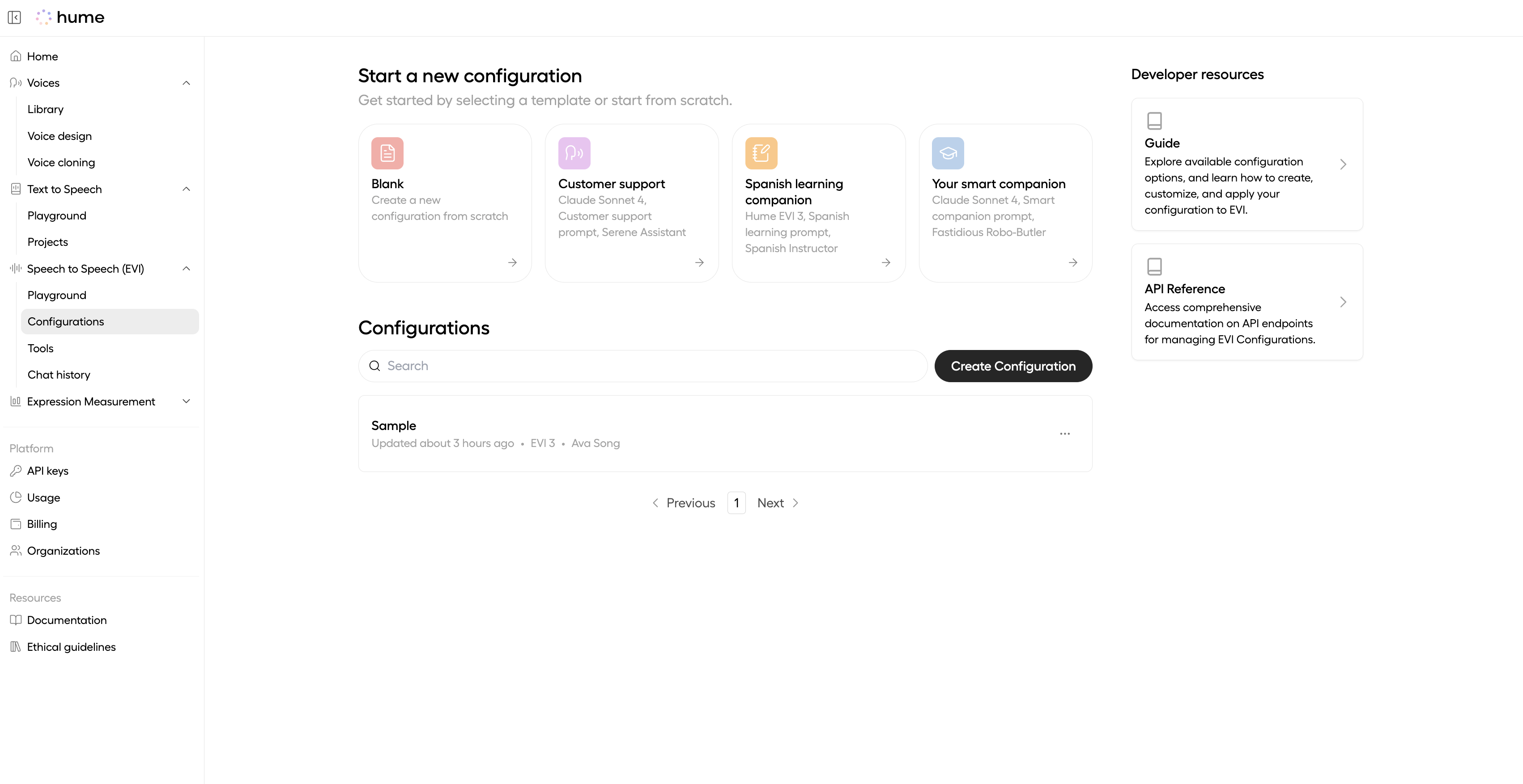 EVI Version | Hume API