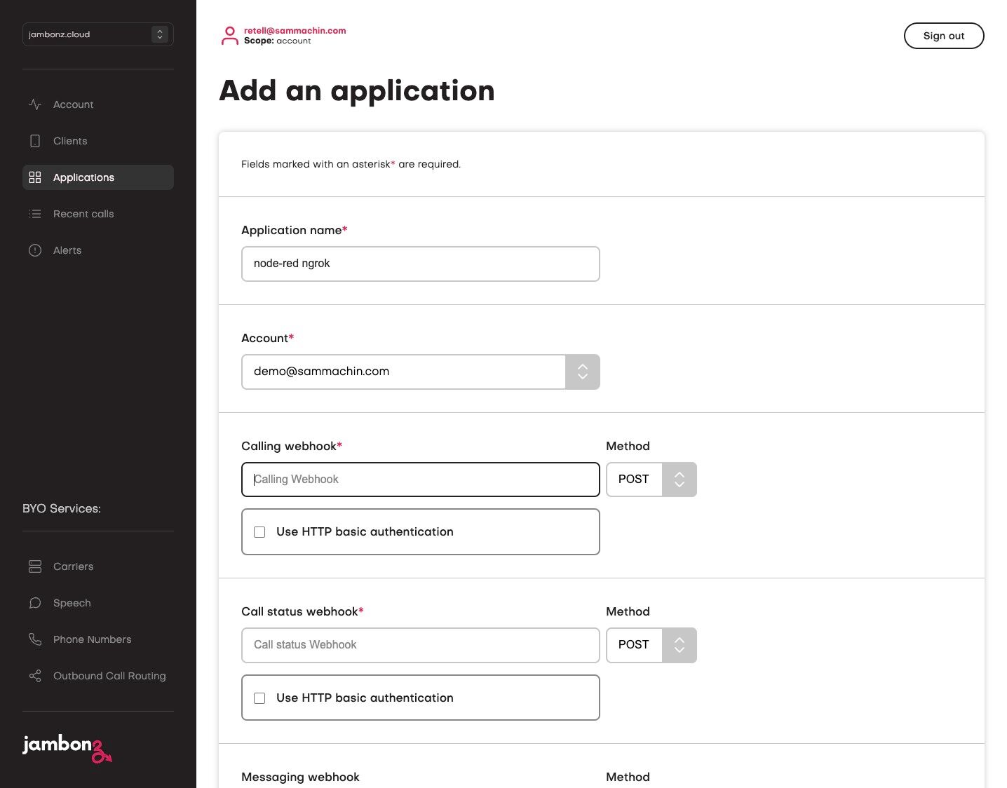 Developer quickstart