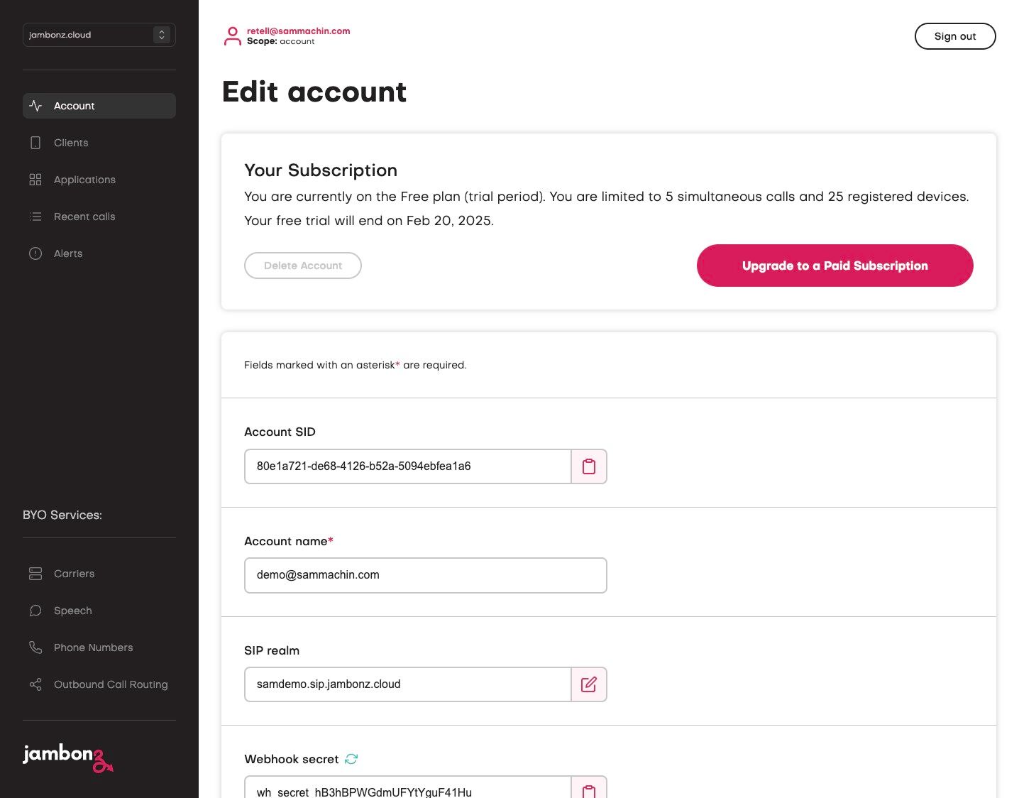 Developer quickstart