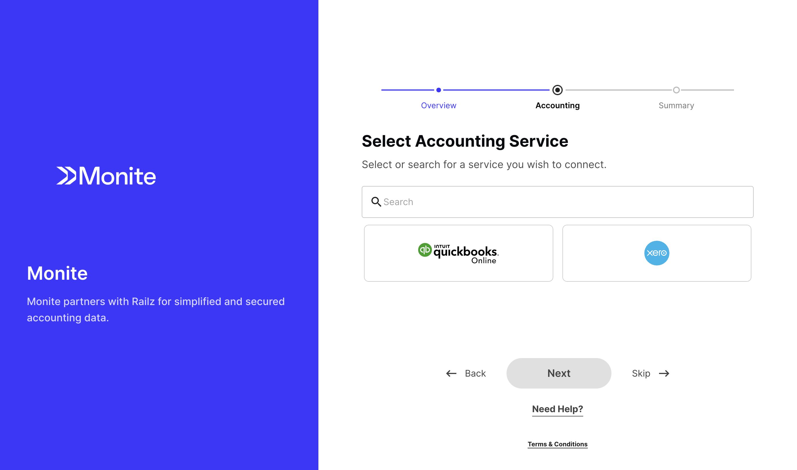 Set up accounting integration | Monite Documentation