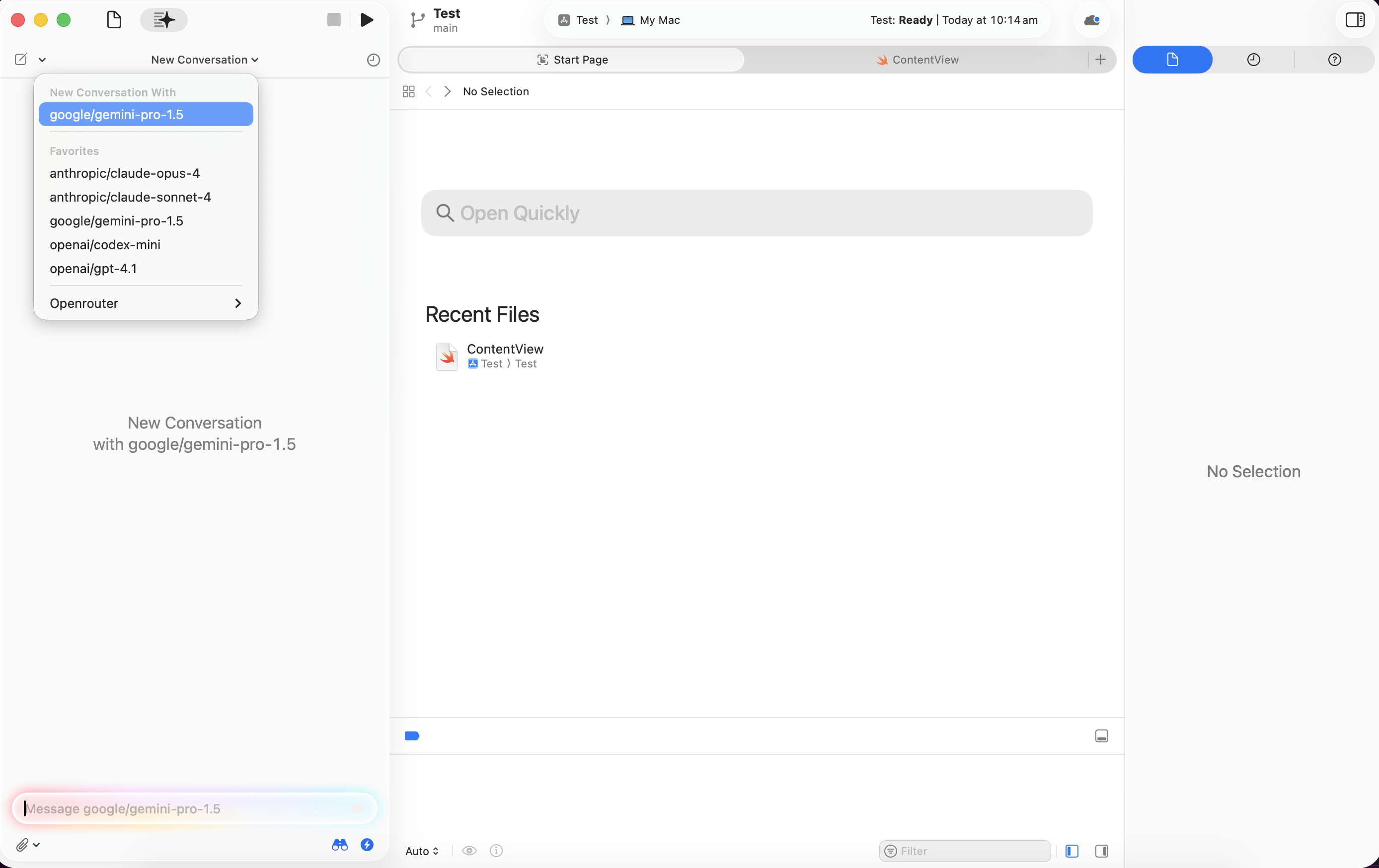 Xcode Integration Openrouter Apple Intelligence Support Openrouter