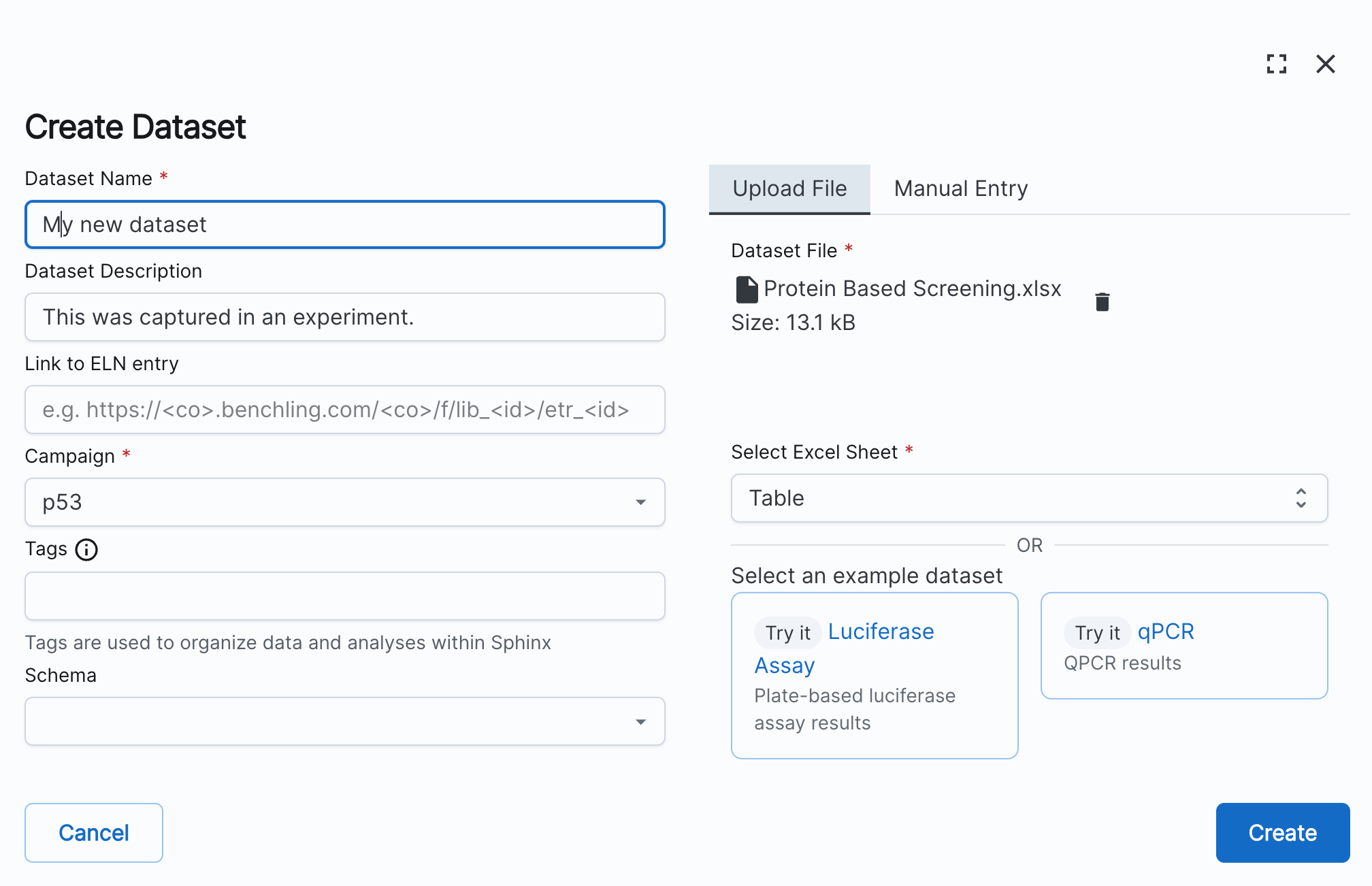 Dataset | Sphinx | User Guide